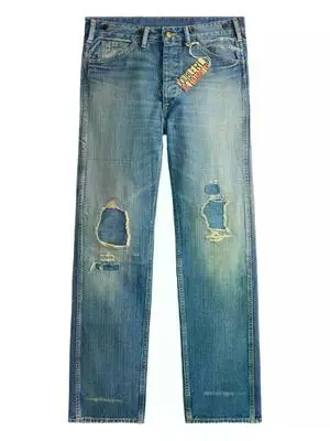 Ralph Lauren Distressed Cotton Jeans - Blue