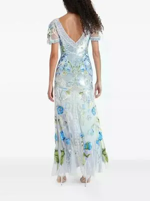 TEMPERLEY LONDON Ostuni Sequin Floral Gown