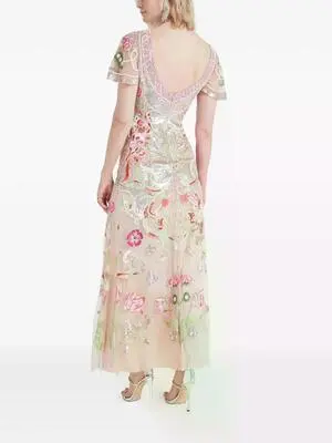 TEMPERLEY LONDON Ostuni Floral-embroidered Sequin Gown