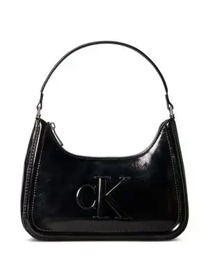 Calvin Klein Zip-fastening Logo-detail Shoulder Bag - Black