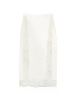 Elie Saab Lace-trimmed Midi Skirt