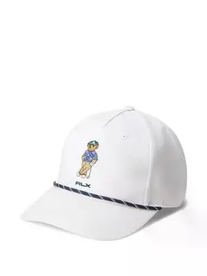 Rlx Ralph Lauren Embroidered Bear Cap - White