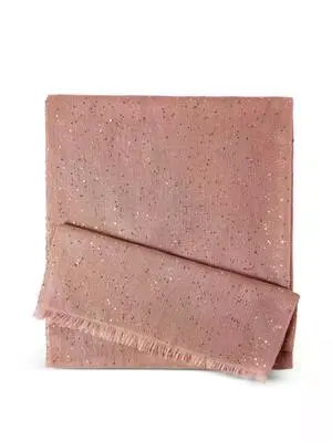 Brunello Cucinelli Sequin-embellished Scarf - Pink