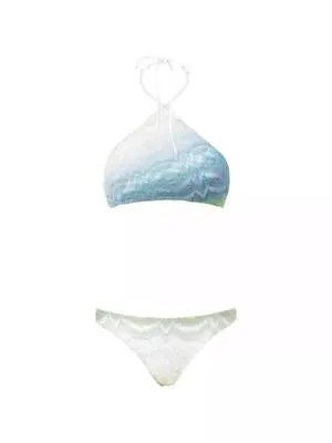 Missoni Tie-dye Triangle Bikini - White