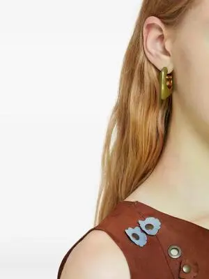 Marni Trapeze Hoop Earrings - Gold