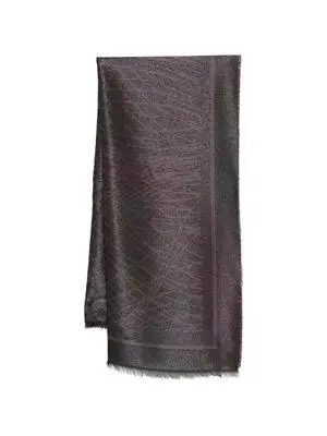 Elisabetta Franchi Patterned Scarf - Brown