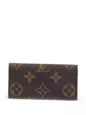 LOUIS VUITTON 4 Key Flap-closure Monogram Canvas Key Holder