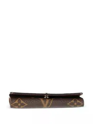 LOUIS VUITTON 4 Key Flap-closure Monogram Canvas Key Holder