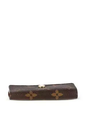 LOUIS VUITTON 4 Key Flap-closure Monogram Canvas Key Holder