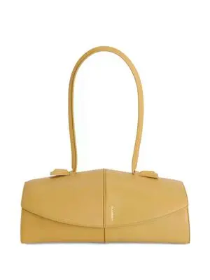 JIL SANDER Linea Leather Shoulder Bag - Yellow