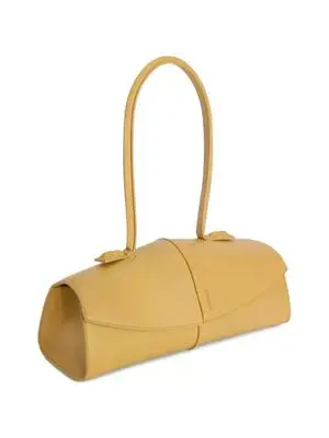 JIL SANDER Linea Leather Shoulder Bag - Yellow