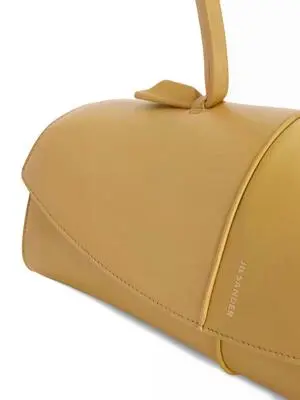 JIL SANDER Linea Leather Shoulder Bag - Yellow