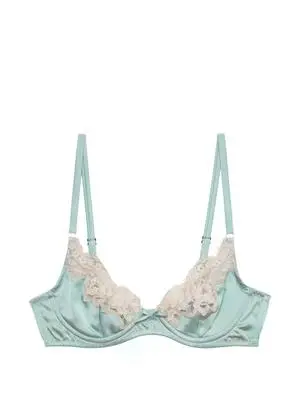 Fleur Du Mal Juliet Lace Bra - Green