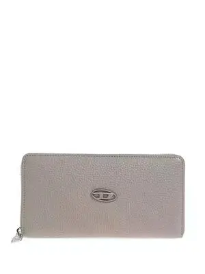 DIESEL Zip-around Logo-plaque Wallet - Grey