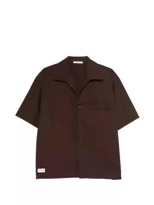 ENTIRE STUDIOS Short-sleeve Pajama Shirt - Brown