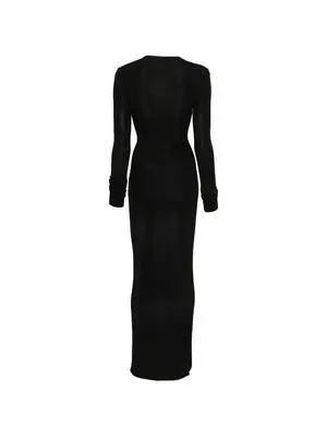 ENTIRE STUDIOS Long-sleeve V-neck Dress