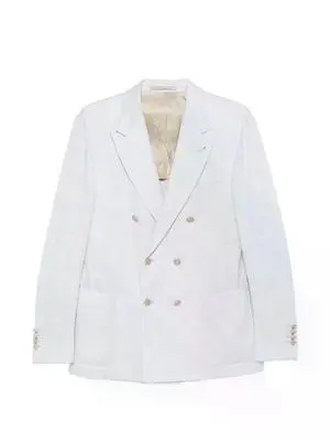 Eleventy Double-breasted Buttoned Blazer - Blue