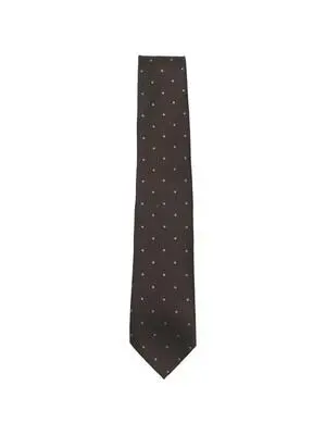 TOM FORD Polka Dot Tie - Brown