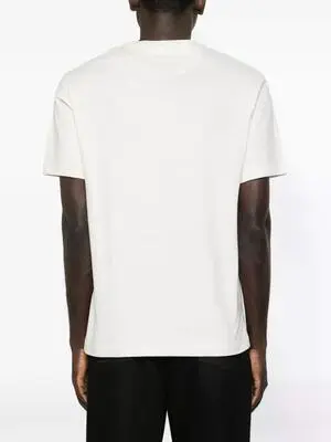 Kenzo Flower-appliqué T-shirt - Neutrals