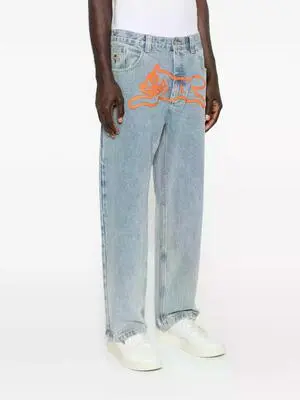 ICECREAM Running Dog Double Scoop Graphic Jeans