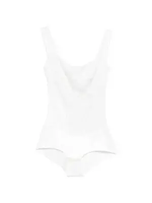 ATU BODY COUTURE Sequin Bodysuit - White