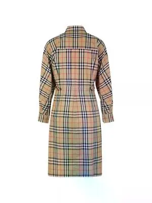 Burberry Checked Midi Dress