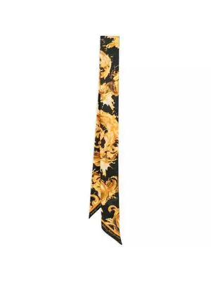 Versace Printed Scarf - Black