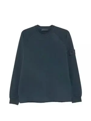 Stone Island Patch Crew-neck Sweatshirt - Blue