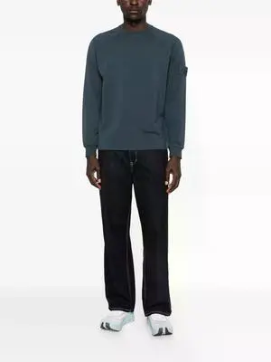 Stone Island Patch Crew-neck Sweatshirt