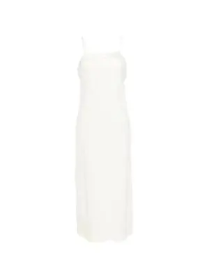 Patrizia Pepe Square-neck Slip Dress - Neutrals