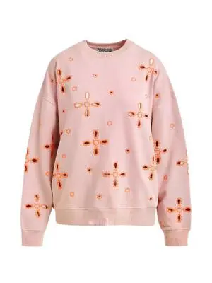 Essentiel Antwerp Floral Embroidered Sweatshirt