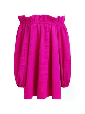 Essentiel Antwerp Ruffled-neck Mini Dress - Pink