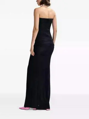 Essentiel Antwerp Cut-out Detail Ruched Maxi Dress - Black