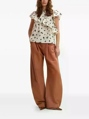 Essentiel Antwerp Floral Ruffled Blouse