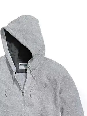 Champion Zip-up Hoodie - Grey