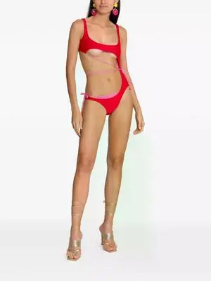 AMIR SLAMA Cut-out Tie One-piece Swimsuit
