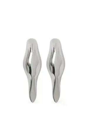 Burberry Duck Stud Earrings - Silver