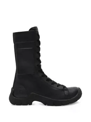 Burberry Leather Tone Boots - Black