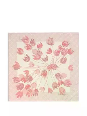 Burberry Tulips Silk Scarf