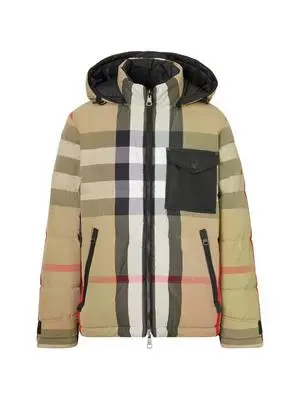 Burberry Reversible Check Puffer Jacket - Neutrals