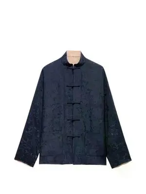 Shanghai Tang Reversible Floral Jacket - Blue