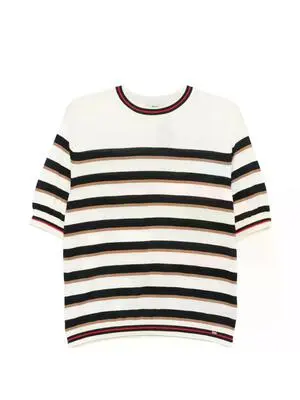 Herno Striped Short-sleeve T-shirt - White