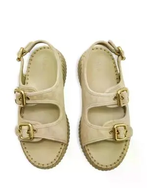 Chloé Buckle Leather Sandals