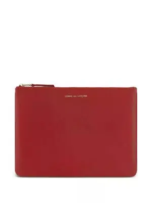 Comme Des Garçons Zip-around Leather Wallet - Red