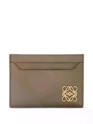 Loewe Anagram Pebble Grain Leather Card Holder - Neutrals