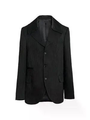 Comme Des Garçons Striped Blazer - Black