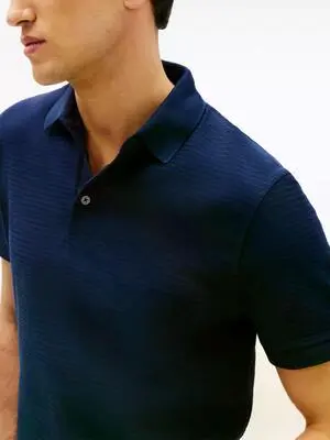 Tommy Hilfiger Buttoned Textured Polo Shirt