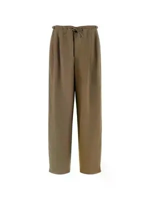 Brunello Cucinelli Twill Straight-leg Trousers - Brown
