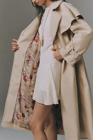 Anthropologie Capelet Trench Coat