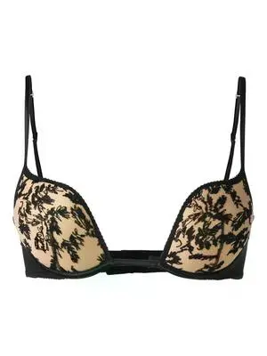 La Perla Floral Lace Bra - Black